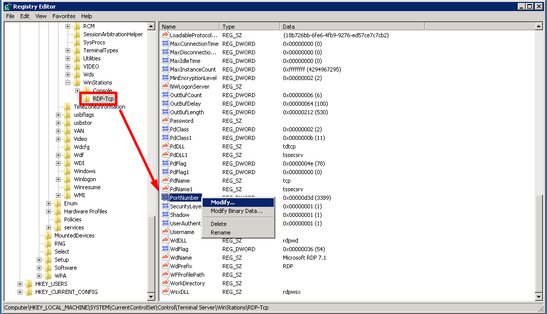 วิธีเปลี่ยน Port Remote Desktop Connection – DEXSERVER MANUAL Server – คู่มือเซิร์ฟเวอร์
